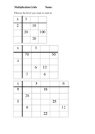 Multiplication Grids - fill in gaps | Teaching Resources