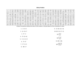 GCSE Maths: Bidmas Colouring Problem Worksheet | Teaching Resources