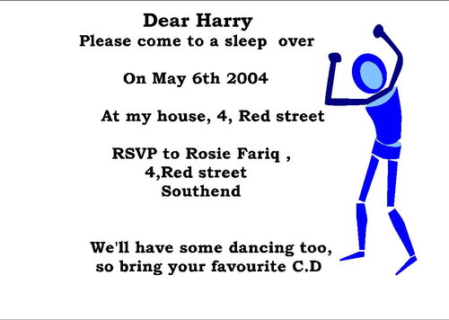 Writing an invitation | Teaching Resources