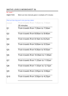 Time Intervals | Teaching Resources