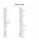 Assembly ideas based on theme by maz1 | Teaching Resources