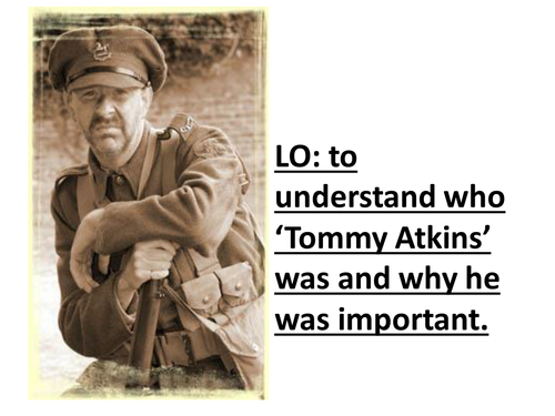 Tommy Atkins - Johnny and the Dead | Teaching Resources