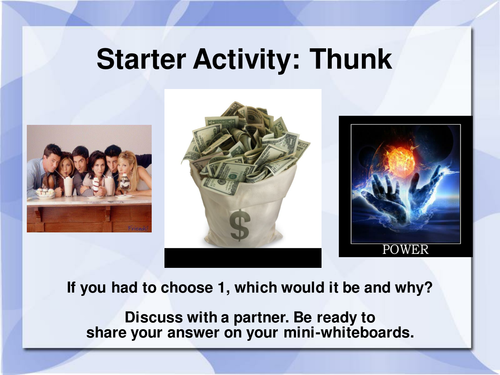 THUNK based on money - link to pictures | Teaching Resources
