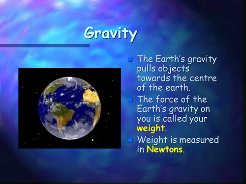Gravity Ppt Teaching Resources