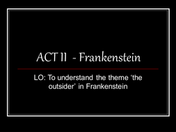 Act 2 of Frankenstein playscript | Teaching Resources