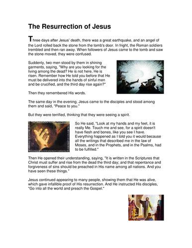 Resurrection of Jesus | Teaching Resources