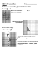 GCSE Maths: Transformations - Powerpoint Lesson | Teaching Resources