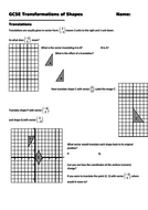 GCSE Maths: Transformations - Powerpoint Lesson by lynneinjapan ...