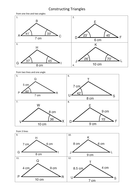 Triangle Constructions | Teaching Resources