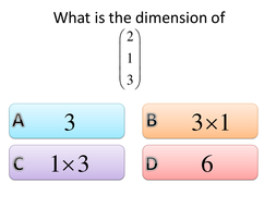 Further Pure Maths matrices revision powerpoint. | Teaching Resources