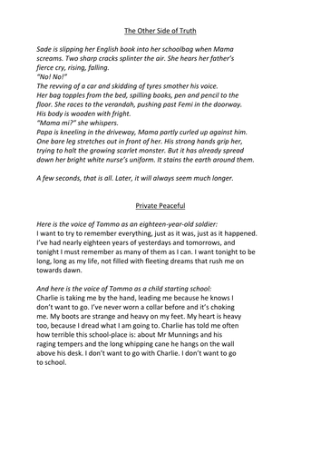 Narrative choices (creative writing) | Teaching Resources