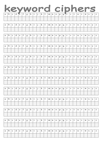 Maths: Keywords cipher treasure hunt | Teaching Resources