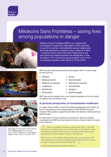 Médecins Sans Frontières Case Study | Teaching Resources