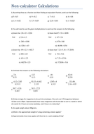Non calculator calculations | Teaching Resources