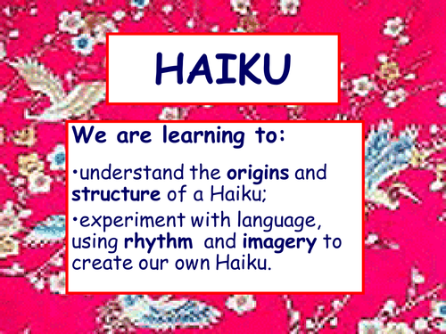 Haiku poems | Teaching Resources