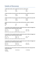 Limits of Accuracy - KS3 Worksheet | Teaching Resources