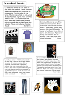 Last weekend / le weekend dernier | Teaching Resources