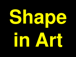 Shapes in Art PowerPoint | Teaching Resources