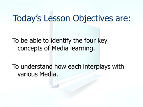 Introduction to Media Studies Lesson 3 | Teaching Resources