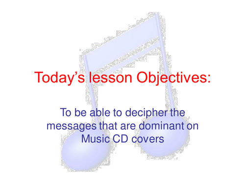 Music Business Coursework analysing album covers | Teaching Resources