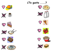 Te gusta worksheet with food & drink | Teaching Resources