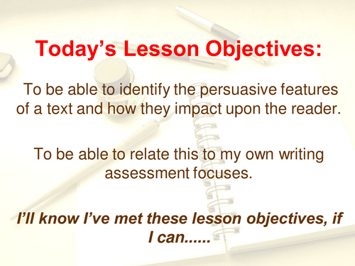 Estae Agent's persuasive techniques | Teaching Resources