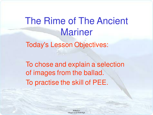 Rime Of the Ancient Mariner full PP lesson 8 | Teaching Resources