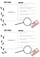 Spy ID sheet | Teaching Resources