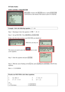 TI 83+ Graphic Display Calculator - worksheets | Teaching Resources