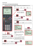 TI 83+ Graphic Display Calculator - worksheets | Teaching Resources
