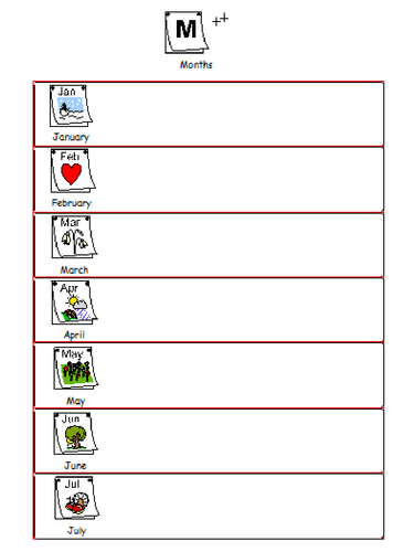 Months | Teaching Resources