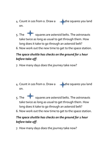 Differentiated Maths activity linked to space | Teaching Resources