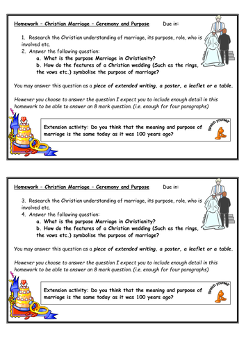 Marriage and the family | Teaching Resources