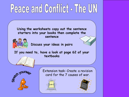 Peace and Conflict | Teaching Resources