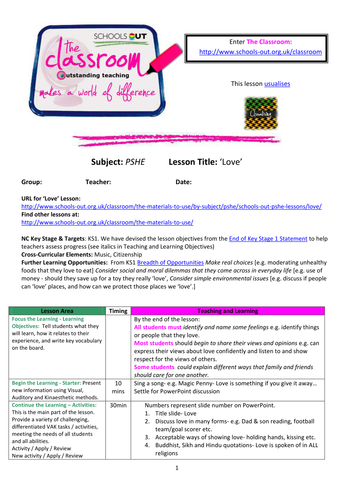 Love | Teaching Resources