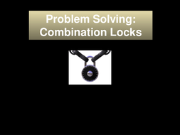 Combination Locks - maths problem solving | Teaching Resources