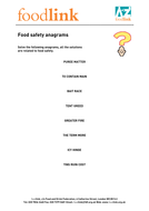 Food Safety Puzzles | Teaching Resources