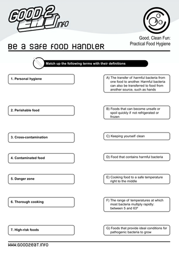 Health and Hygiene Worksheets | Teaching Resources