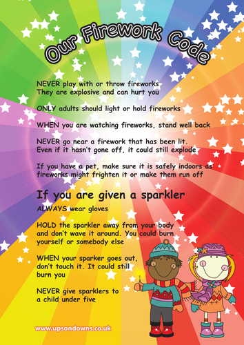 Firework Safety Poster | Teaching Resources