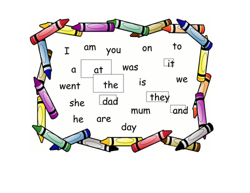 Letters and Sounds HFW Look Say Cover Write Check | Teaching Resources
