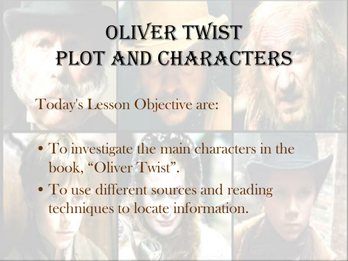 Dickens - Oliver Twist - Learning about the book | Teaching Resources