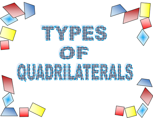 Types of Quadrilaterals | Teaching Resources