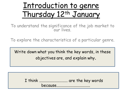 Exploring Modern Texts Section A | Teaching Resources