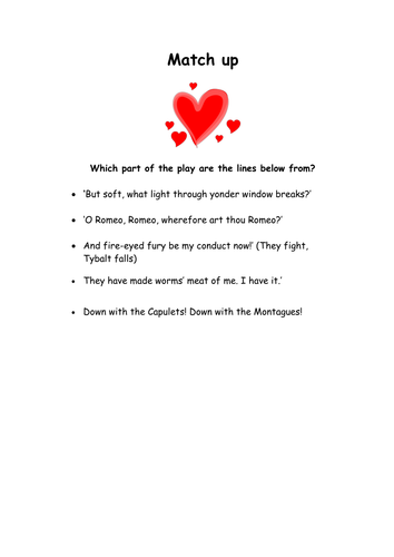 Romeo & Juliet: An Active Approach to Shakespeare | Teaching Resources