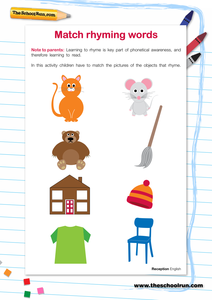 Match rhyming words by TheSchoolRun - UK Teaching Resources - TES
