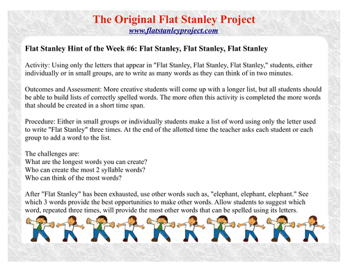 Flat Stanley spelling | Teaching Resources