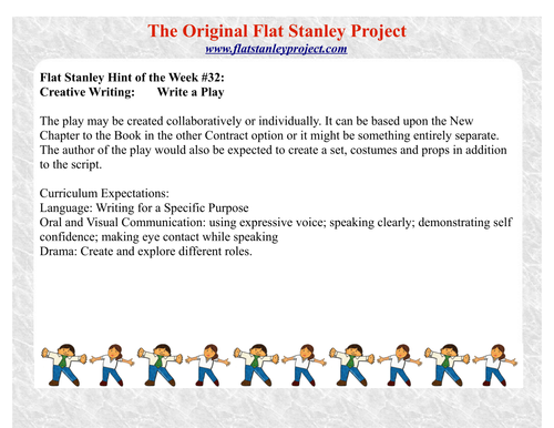 Flat Stanley: Write a play | Teaching Resources