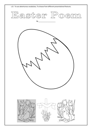 Easter poems templates | Teaching Resources
