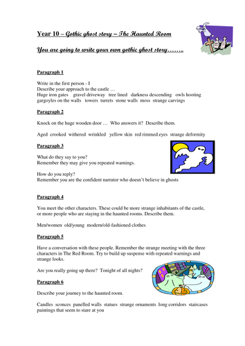 Plan For Writing A Ghost Story - Guide For Pupils | Teaching Resources