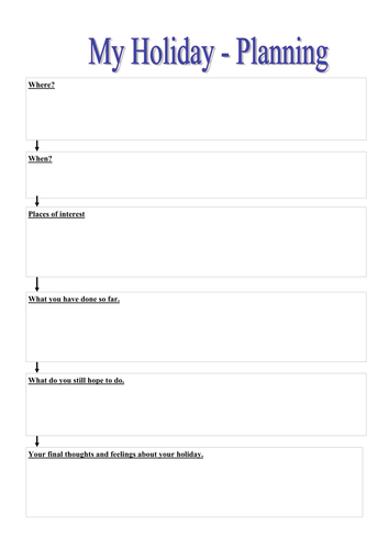 Letter/email Writing - My Holiday | Teaching Resources